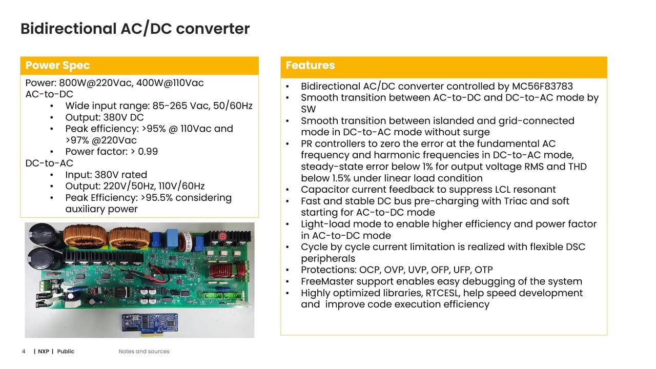 800W Bidirectional AC-DC Conversion Solution Based on Programmable Digital Signal Controller ...